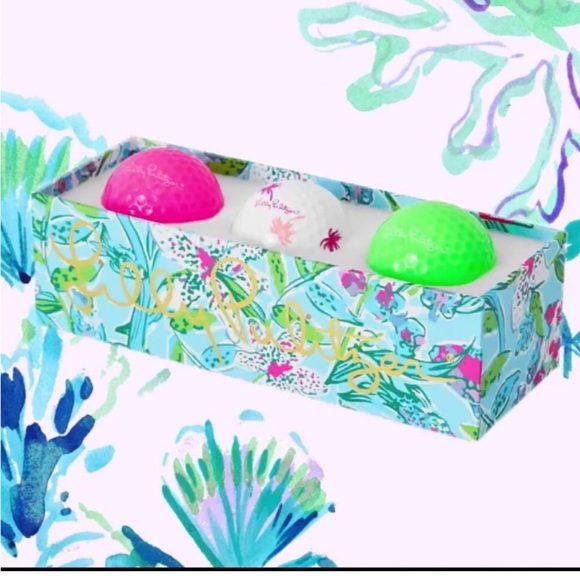 Lilly Pulitzer | Accessories | Nwt Lilly Pulitzer Womens Golf Ball Gift ...